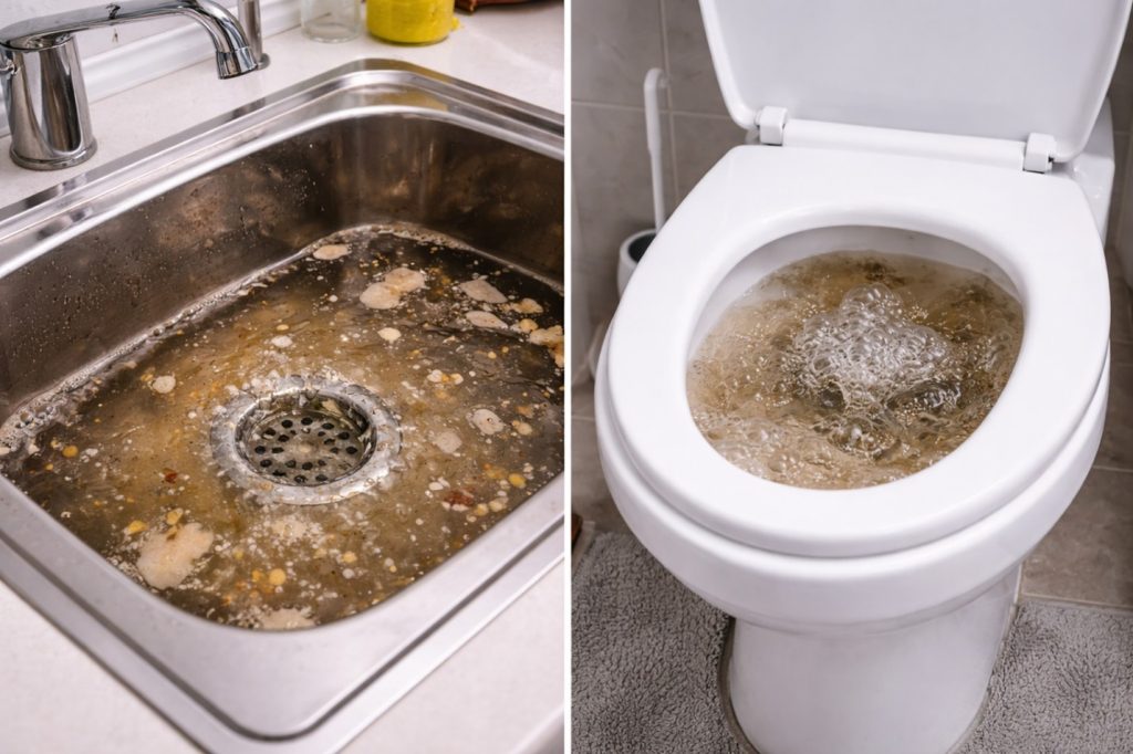 Water Backing Up in Multiple Drains? Here's What It Means | A to Z